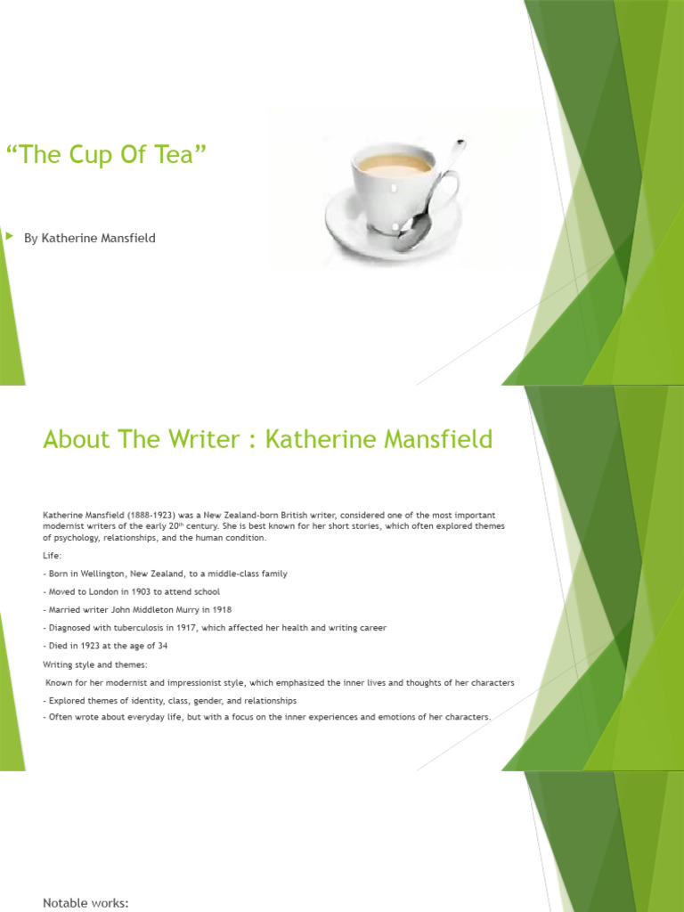 Rosemary's Awakening in "A Cup of Tea" | PDF | Katherine Mansfield