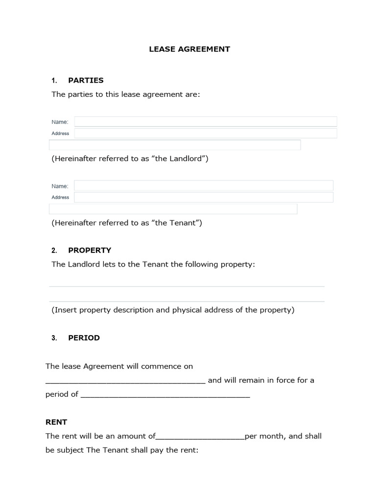 Nana Lease Agreement | PDF | Leasehold Estate | Lease