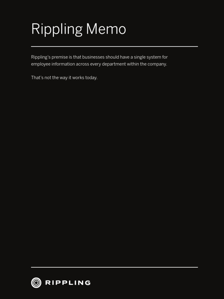 Rippling: Revolutionizing Employee Onboarding | PDF | Gross Margin ...