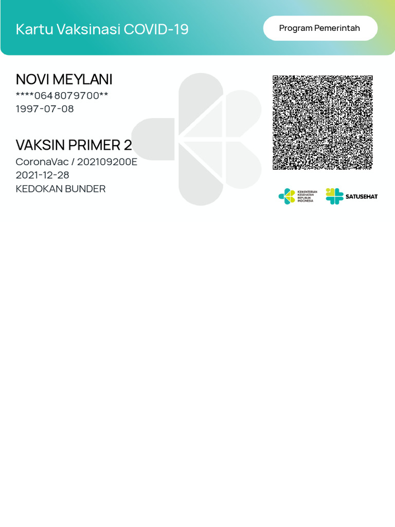 Sertifikat-Vaksin-Dosis-2 - Novi Meylani-679 | PDF