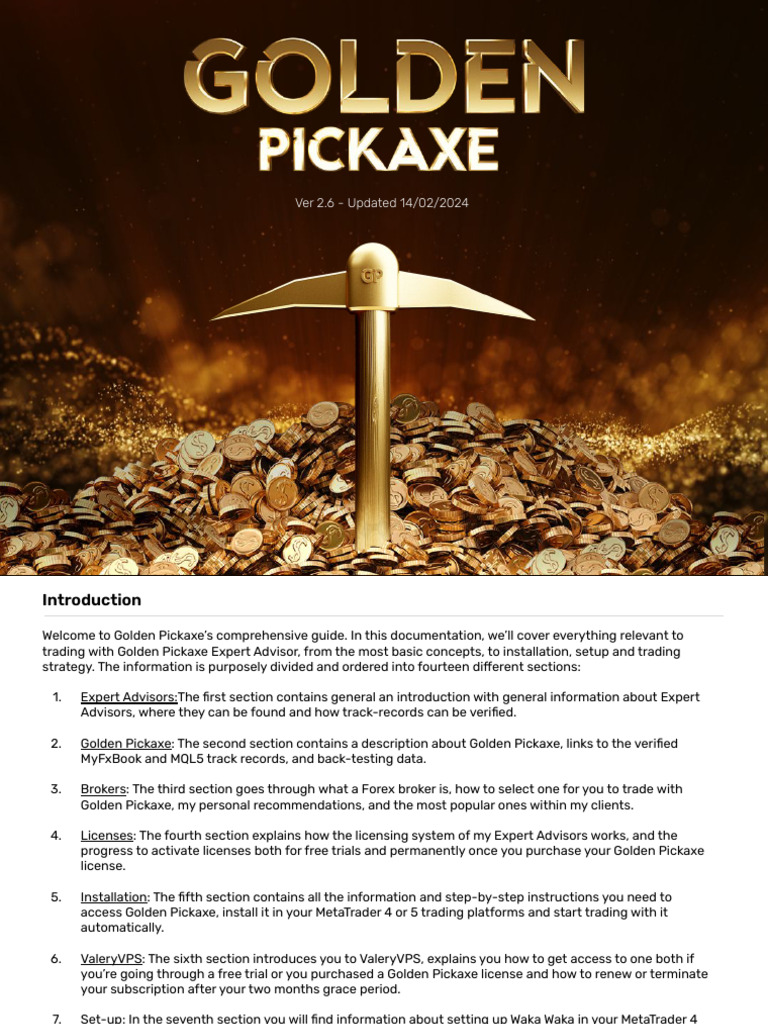 Golden Pickaxe EA User Guide | PDF | Foreign Exchange Market ...