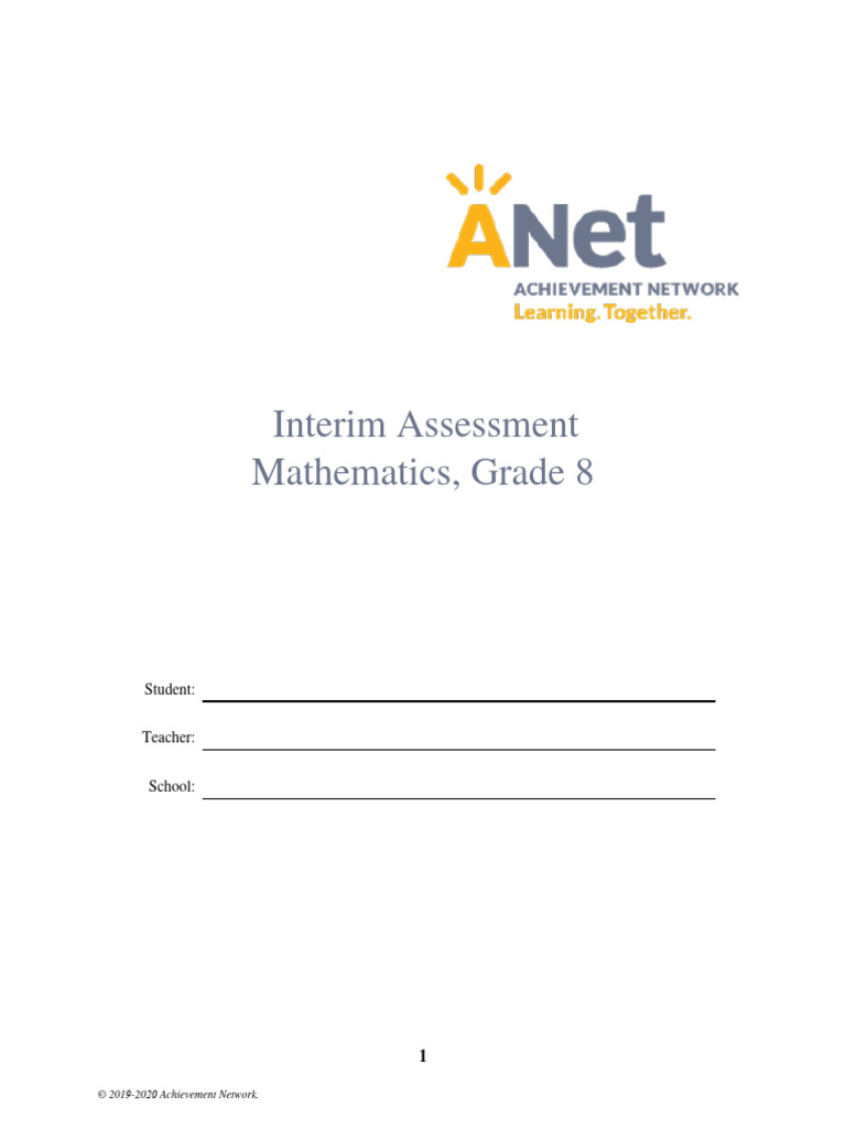 PTMath Assessment Booklet | PDF | Exponentiation | Mathematics