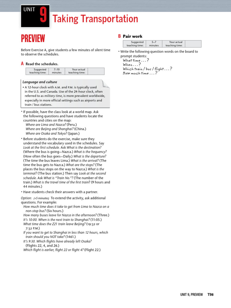 Taking Transportation: Preview | PDF | Transport