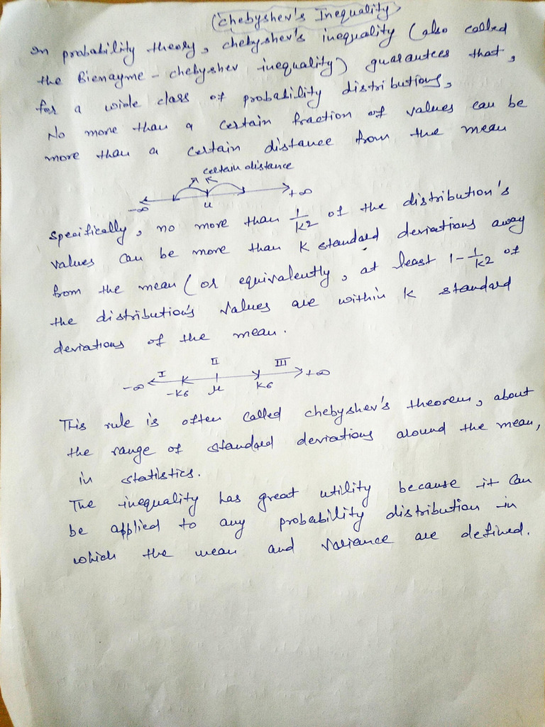 Chebyshevs Inequality | PDF
