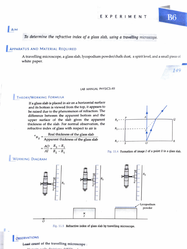 Experiment 8 (Travelling Microscope) | PDF | Glasses | Electromagnetic Radiation