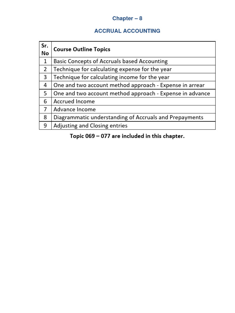 Accrual Accounting Techniques | PDF | Debits And Credits | Expense