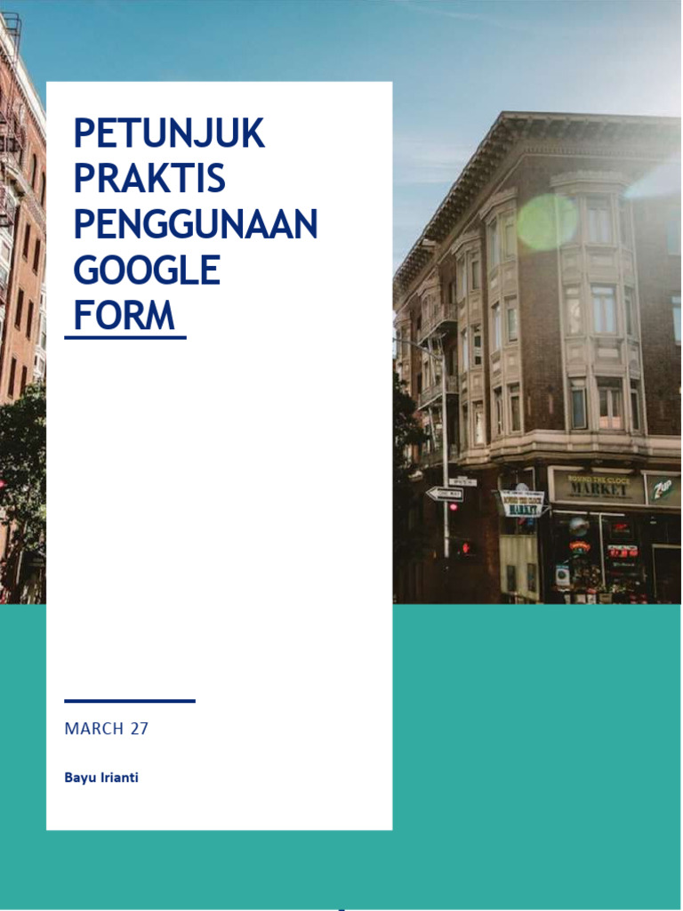 Petunjuk Praktis Penggunaan G Form | PDF