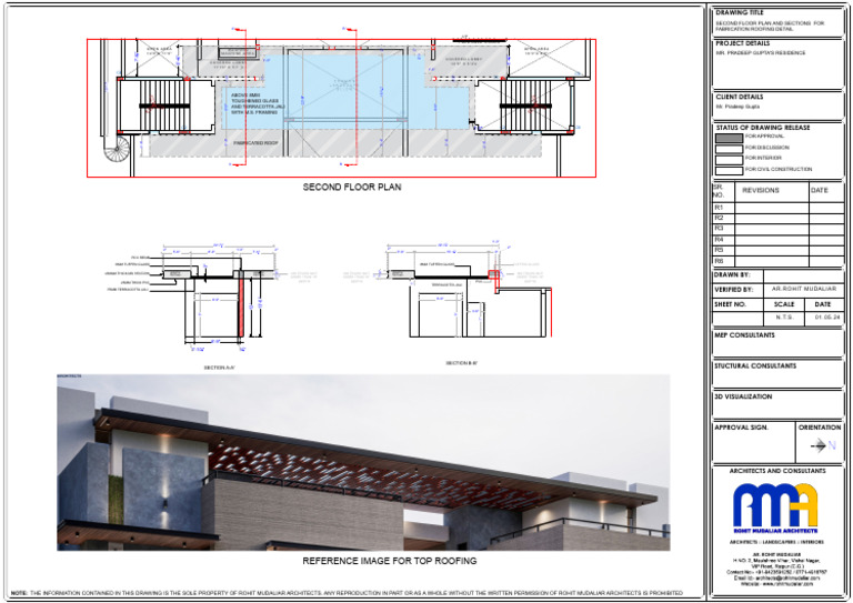 Terrace Section Detail with Jali Design | PDF