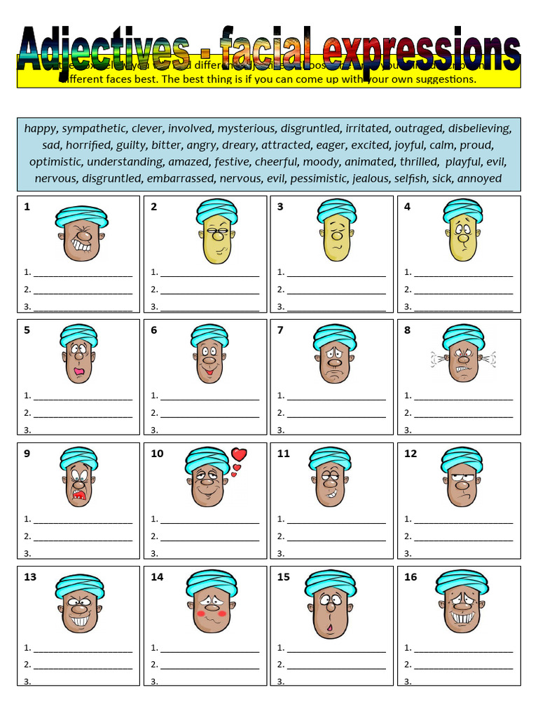 Adjective Selection for Facial Descriptions | PDF | Business