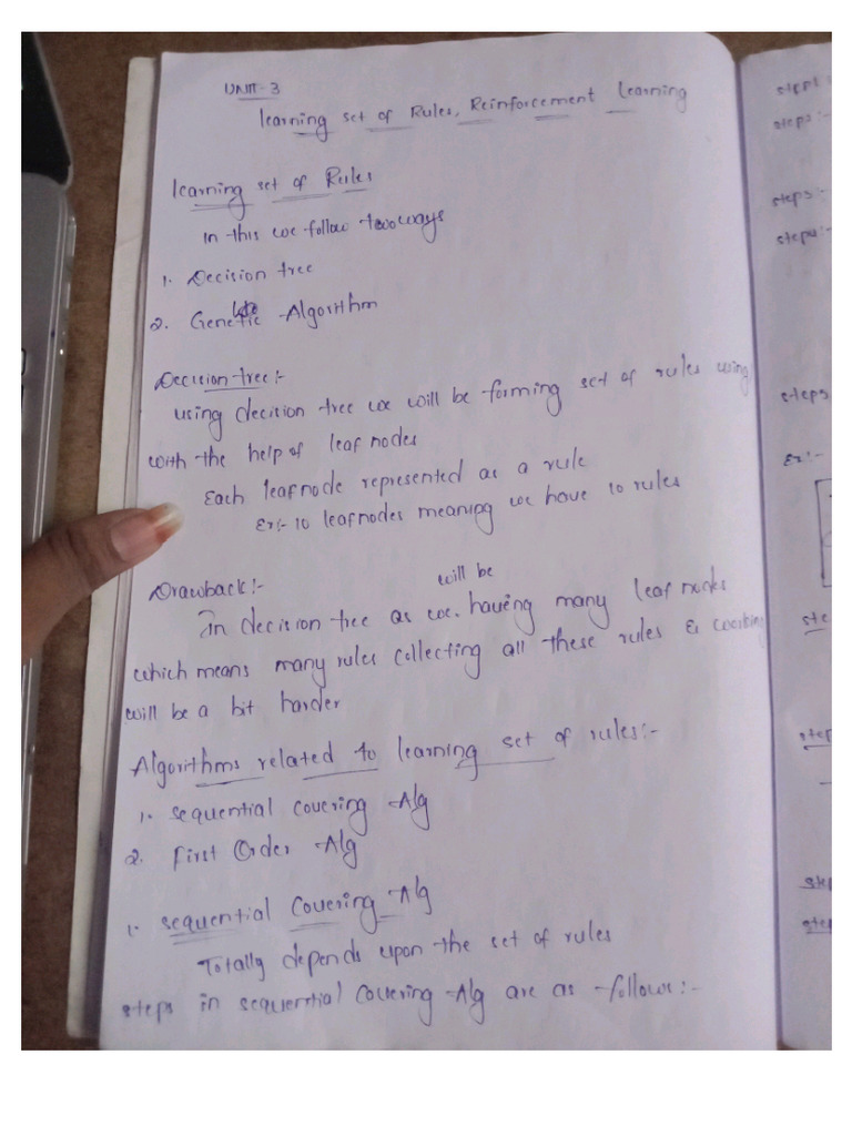 ML 3& 4 WRITTEN NOTES | PDF