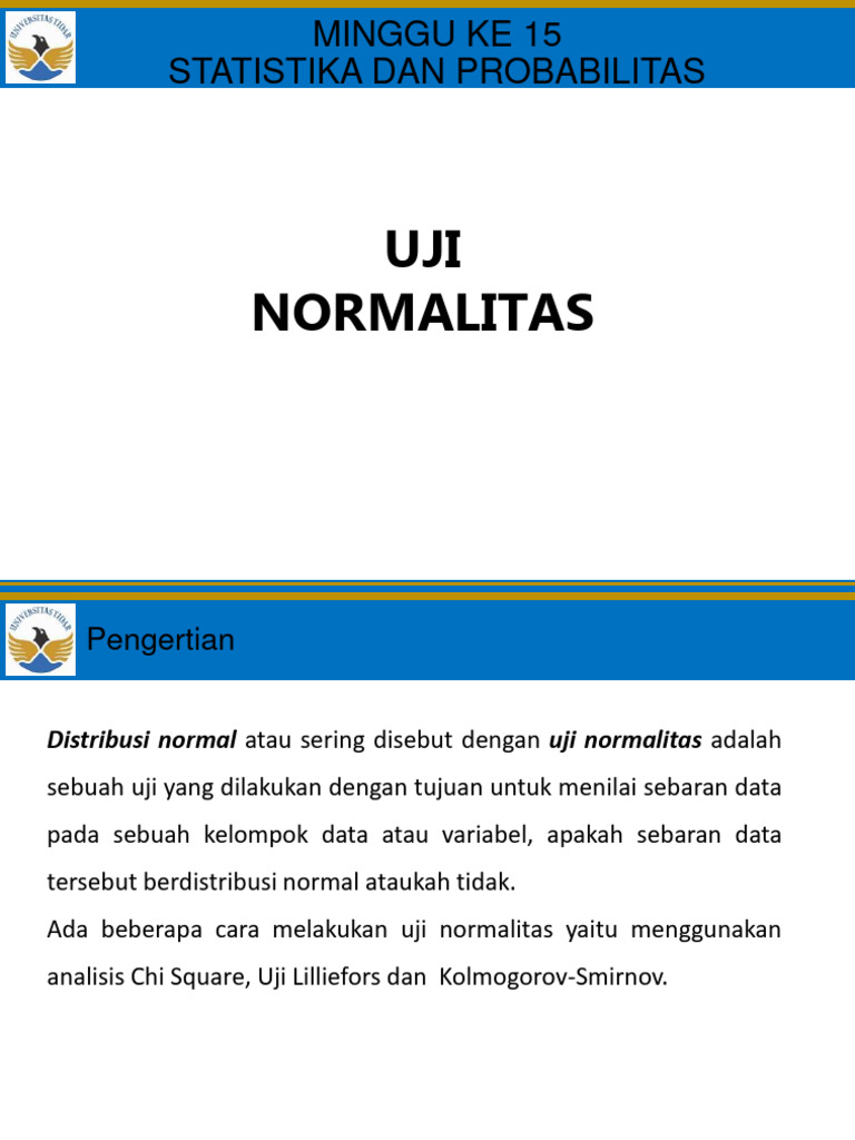 Uji Normalitas | PDF