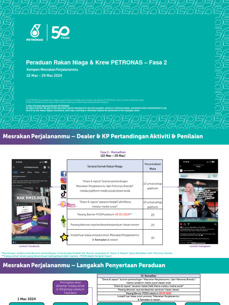 Peraduan Rakan Niaga & Krew PETRONAS - Kempen Raya | PDF