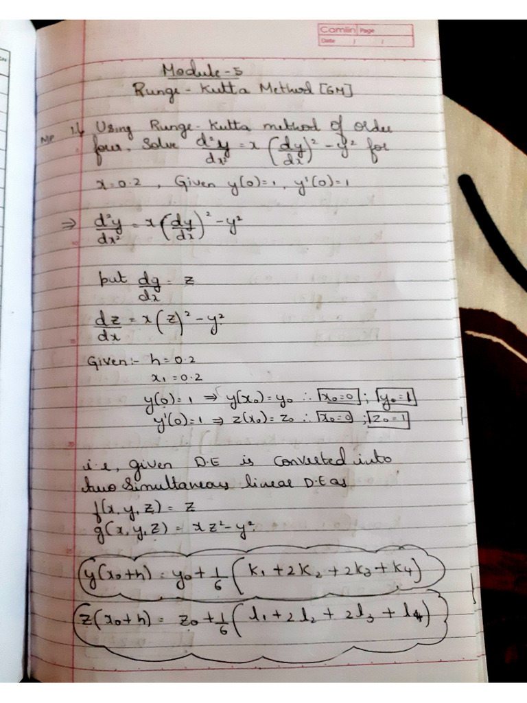 Runge Kutta Method | PDF