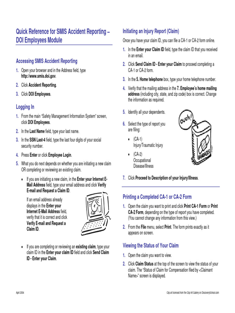 SMIS - Quick Reference Guide For Employees | PDF | Employment