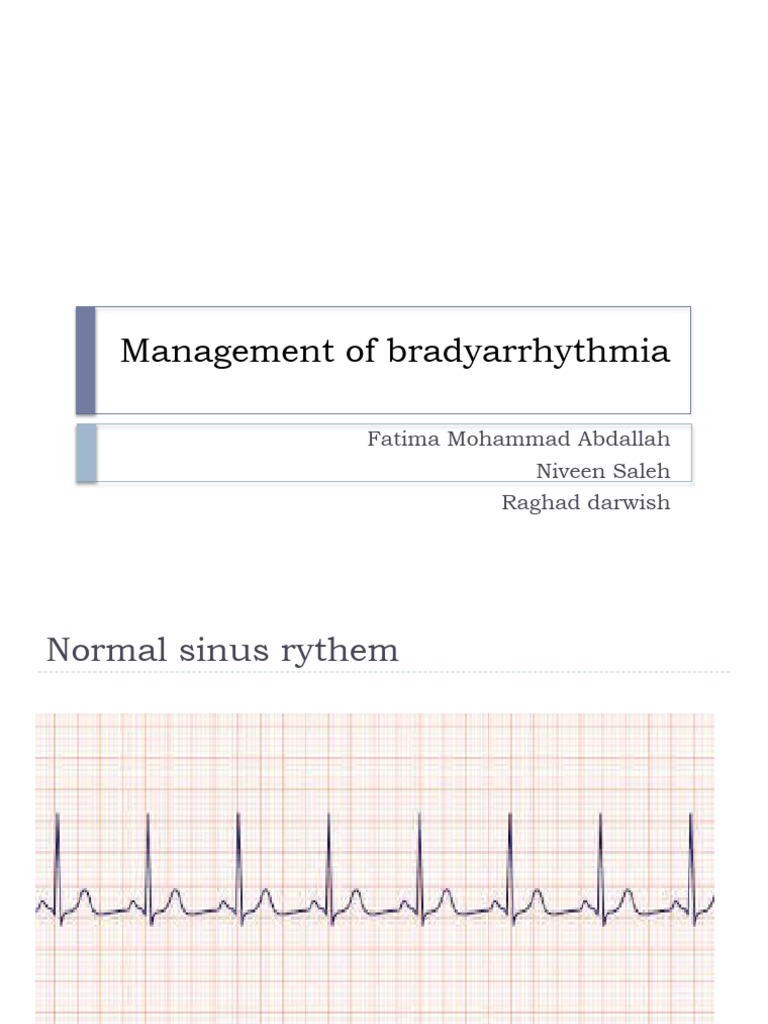 2 Management of Bradyarrhythmia | PDF | Heart | Heart Rate