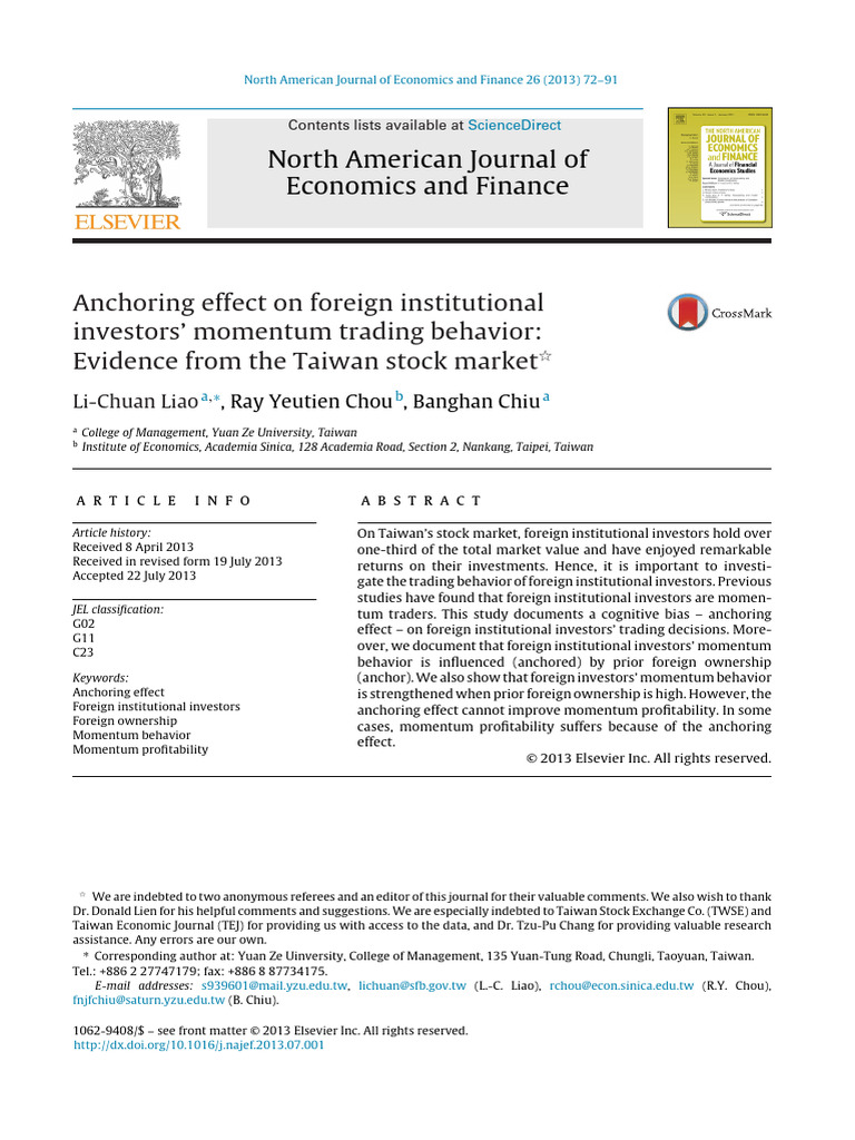 Jurnal Anchoring Accounting Behaviour | PDF | Stocks | Investing