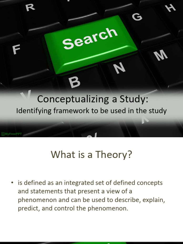 2.3. Conceptualizing A Study (Identifying Framework in The Study) | PDF | Theory | Concept