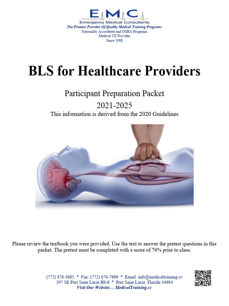 Red Cross BLS Prep Packet 2022 | PDF | Cardiopulmonary Resuscitation ...