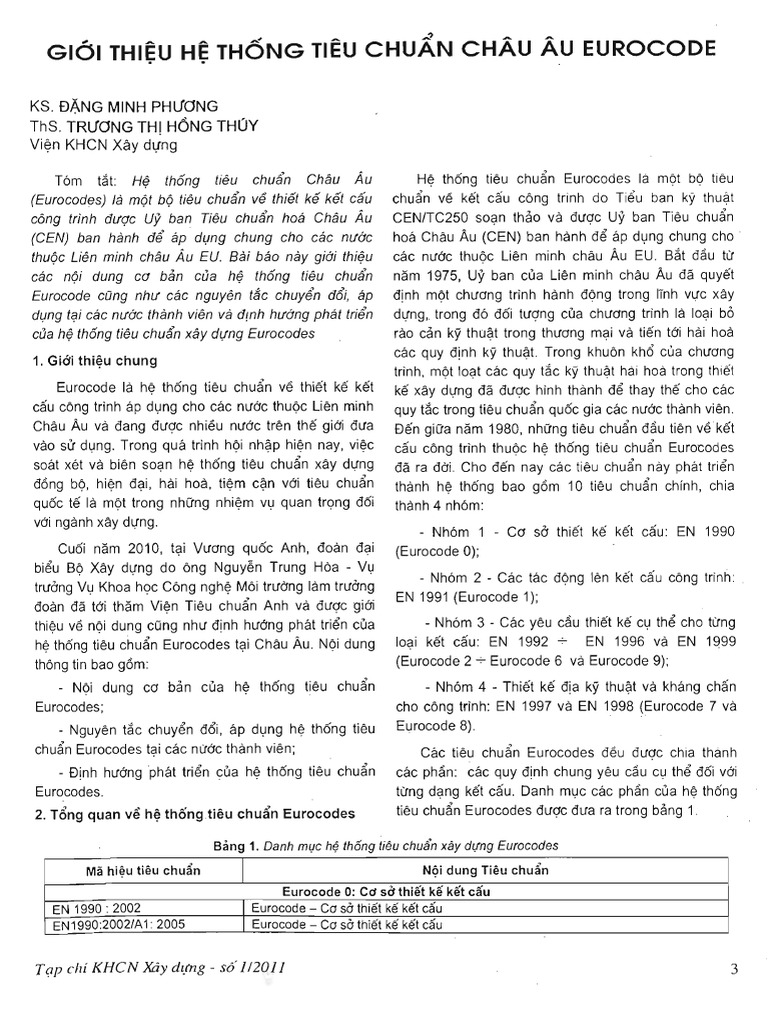 T NG Quan Eurocode | PDF