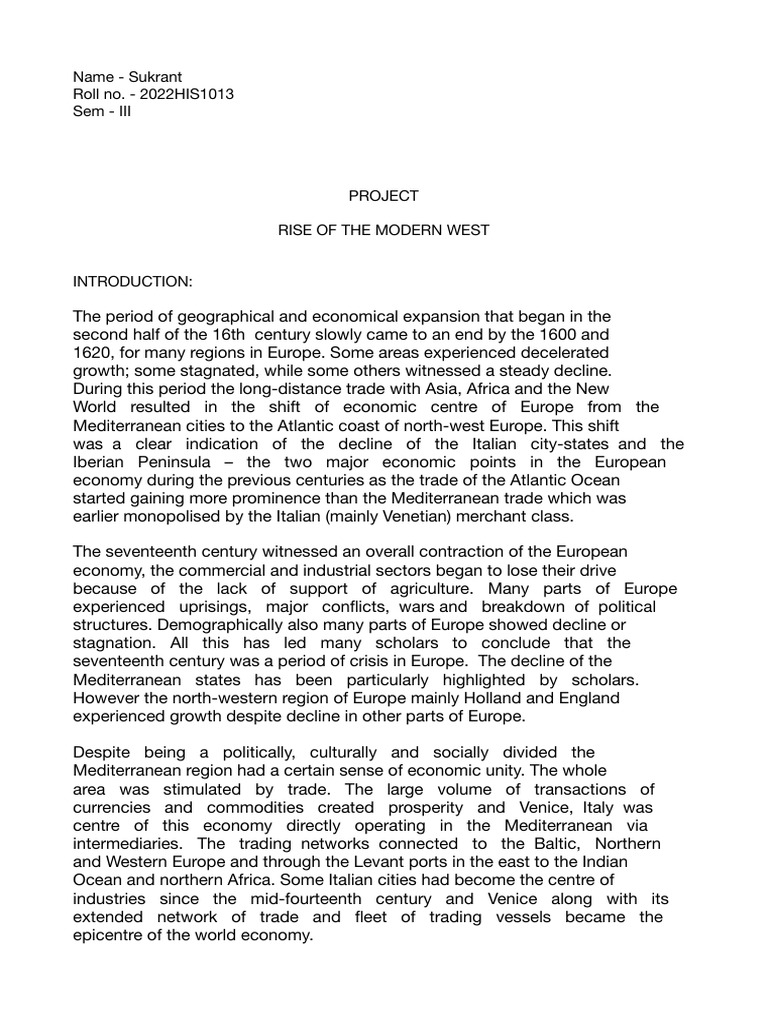 Project Work | PDF | Trade | Capitalism