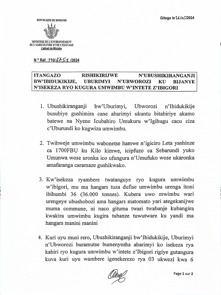 Mineagrie Kugura Ibigori | PDF