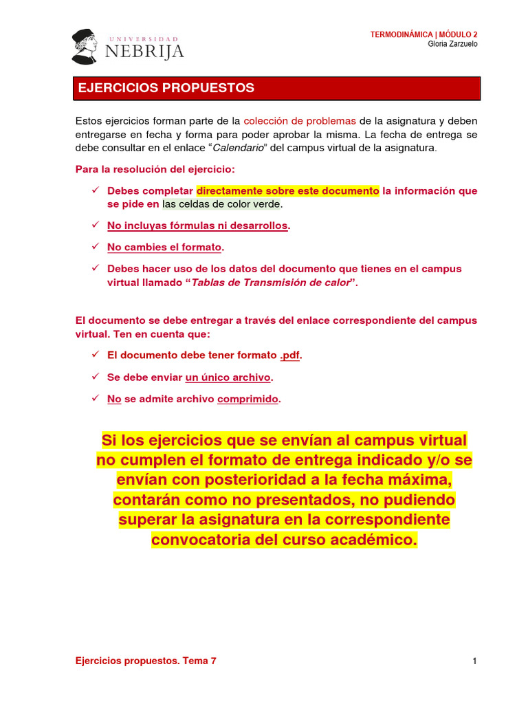 Tema 7. Transmisión de Calor - Ejer - Prop - Jfs - 2024 | PDF | Convección | Temperatura