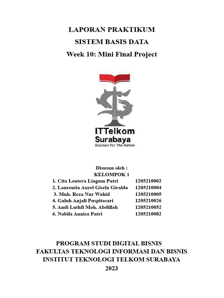Laprak 10 Mini Project | PDF