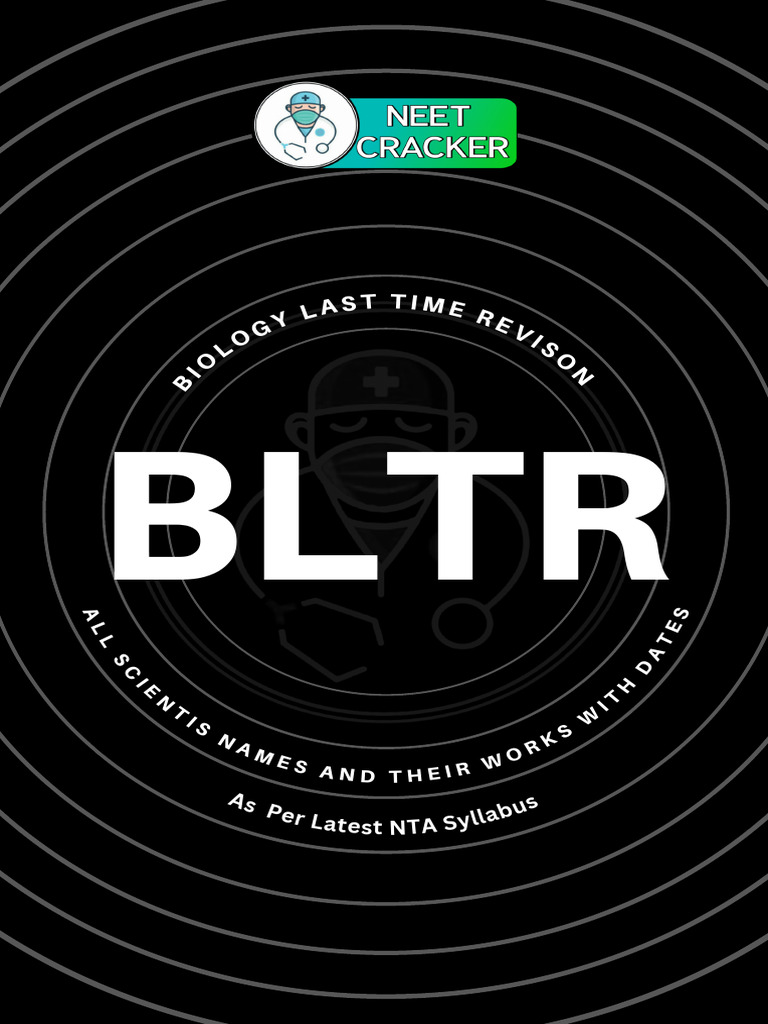 NEET Biology Last Minute Revision Guide | PDF | Dna | Genetics