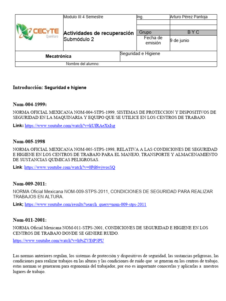 Actividad de Recuperacion Submodulo 2 Modulo III | PDF