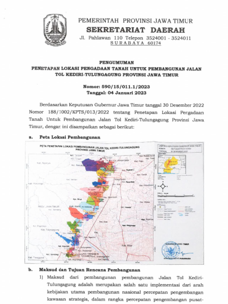 Proyek Tol Kediri | PDF