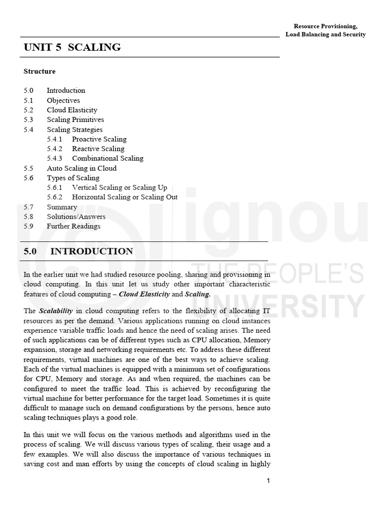 Unit 5 | PDF | Cloud Computing | Scalability