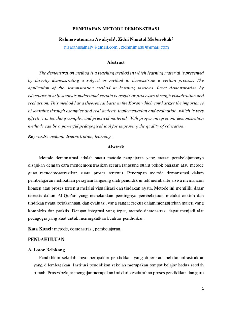 Demonstrasi Fix | PDF | Pengembangan Diri