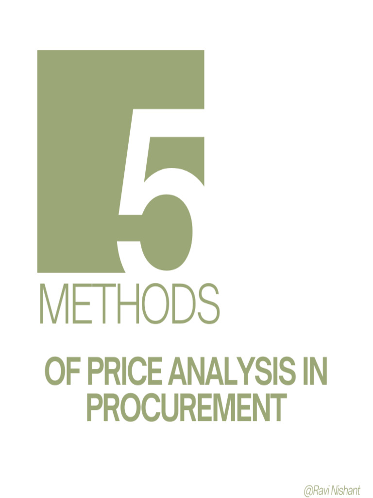 Price Analysis in Procurement | PDF | Procurement | Prices