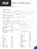 RAF 4 Claim Form | PDF | Medical Specialties | Diseases And Disorders