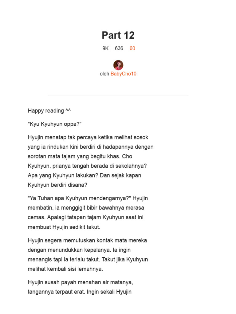 Saranghae Mr. Cho - E12 - Wattpad | PDF