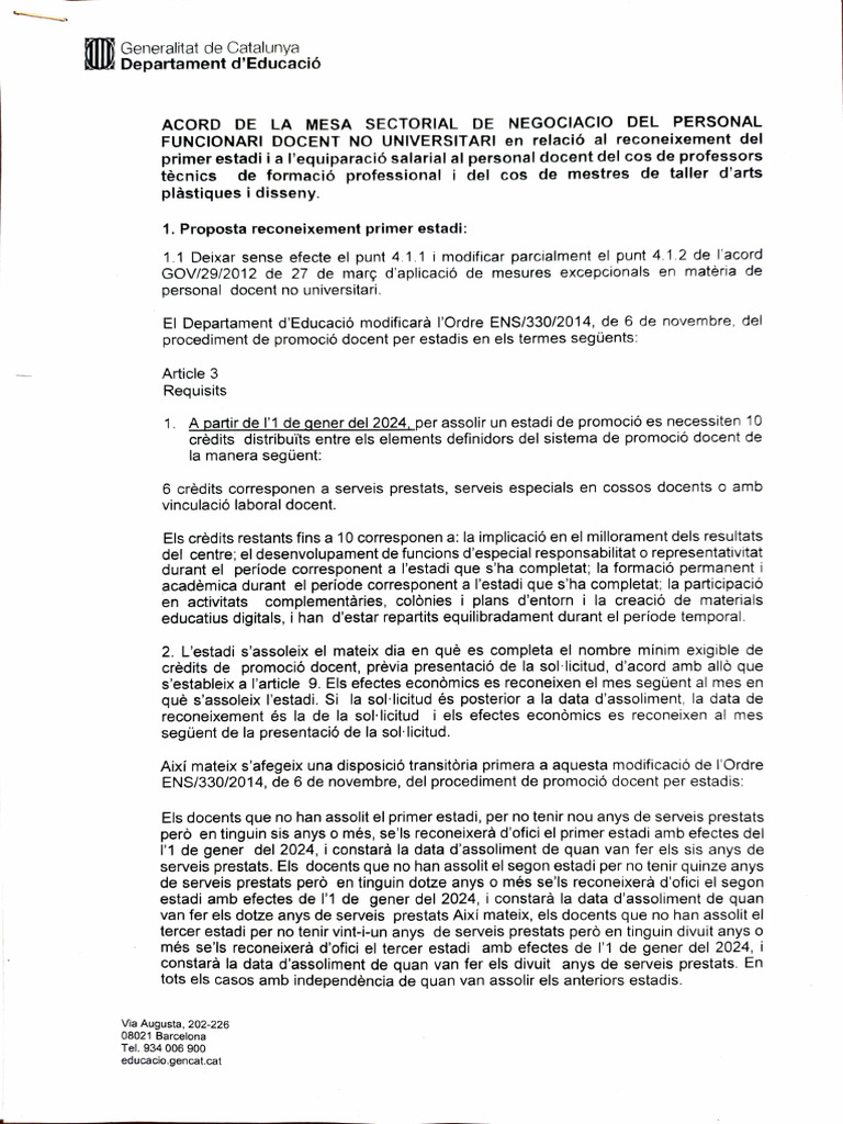 Acord UGT | PDF