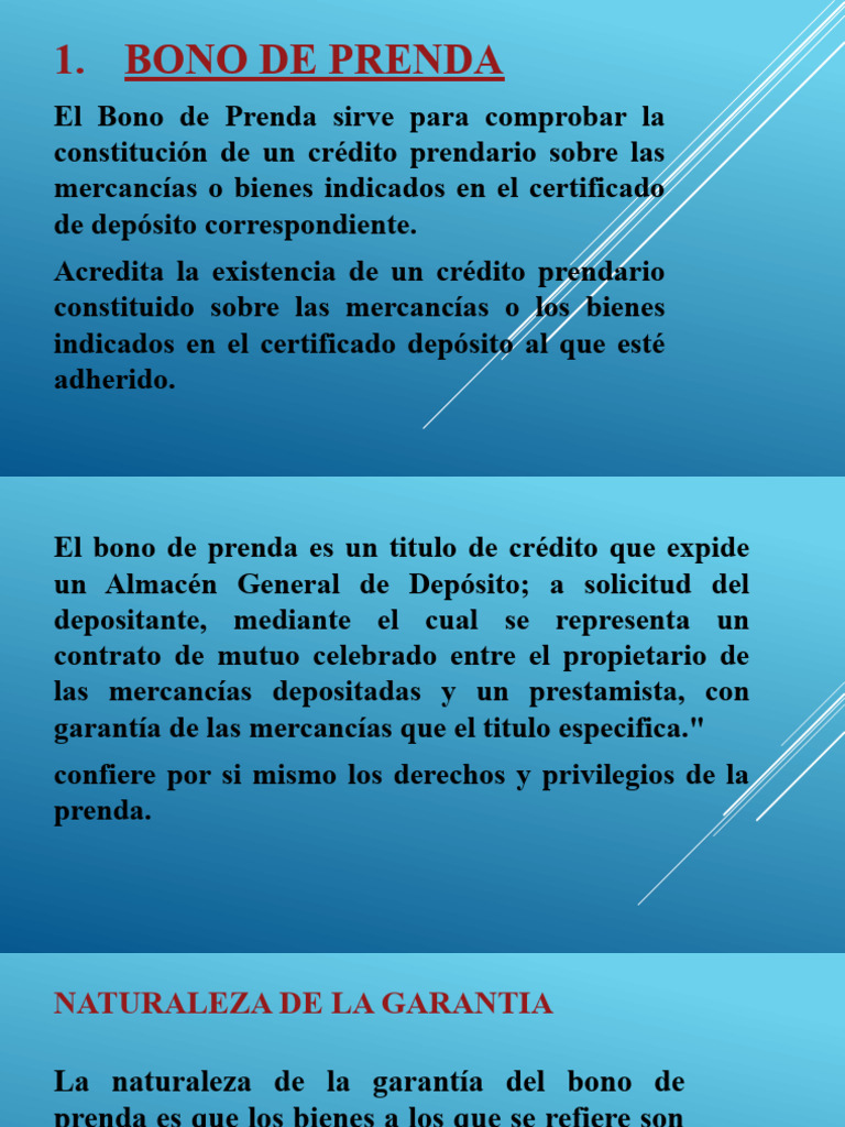 Guía Completa del Bono de Prenda | PDF | Pagos | Crédito