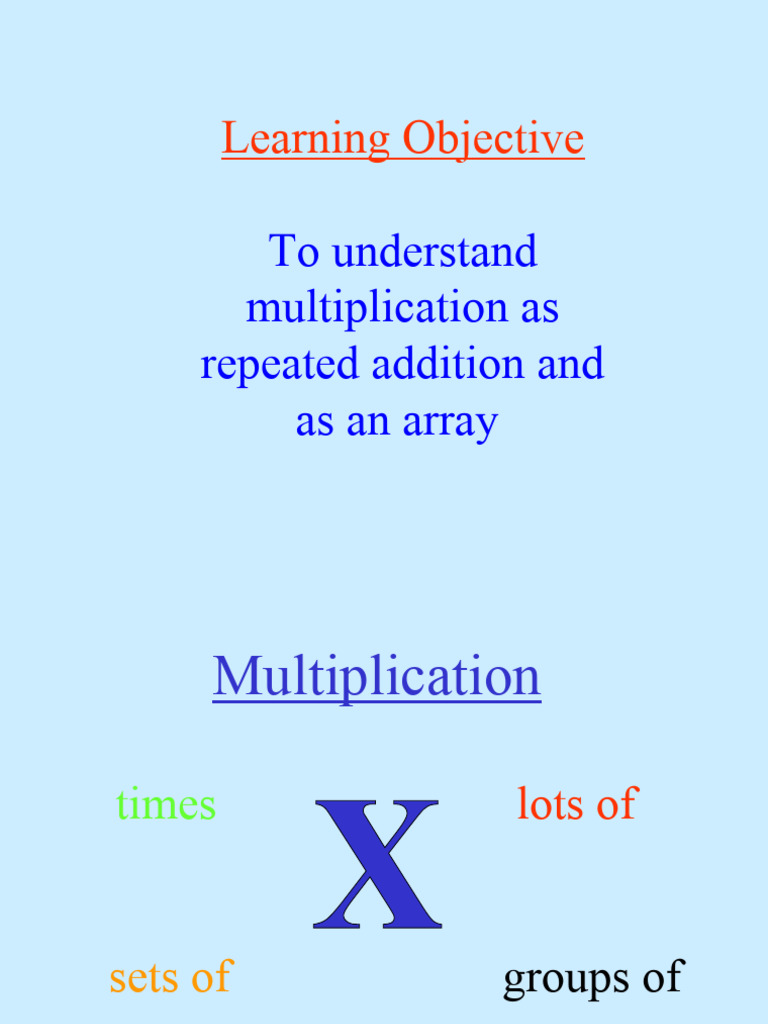 Multiplication Repeated Arrays | PDF | Baked Goods | Desserts