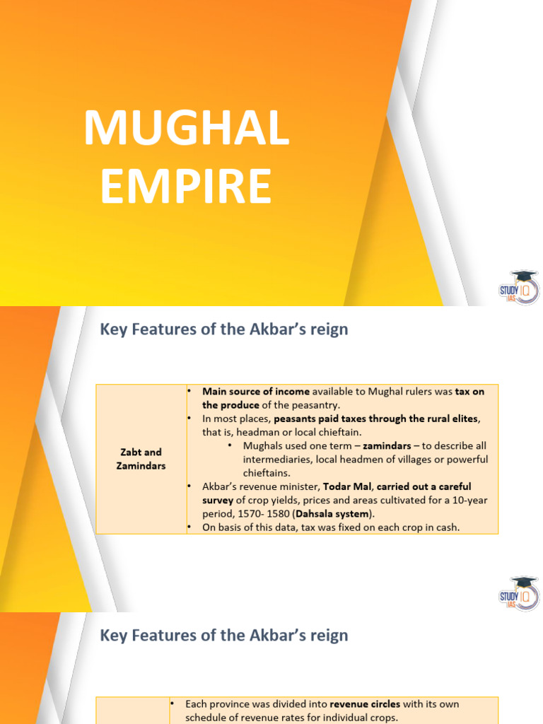 L5 - Zabti Zamindari - 1680353281 | PDF | Mughal Empire