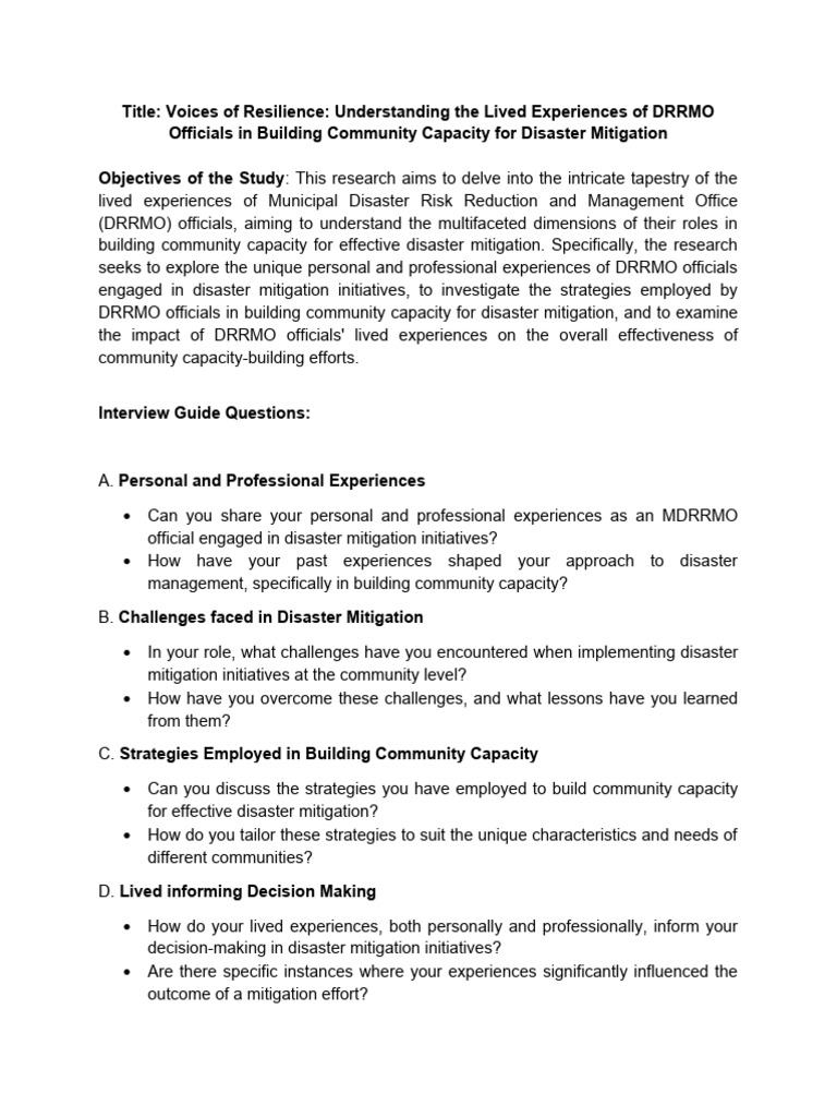 Thesis Interview Guide Questions | PDF | Career & Growth | Art