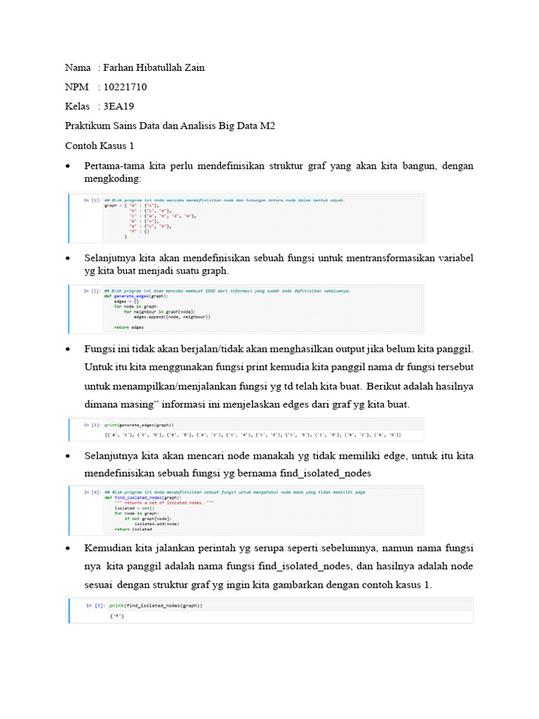 Farhan Hibatullah Zain - 10221710 - Praktikum Sains Data Dan Analisis Big Data M2 | PDF | Komputer