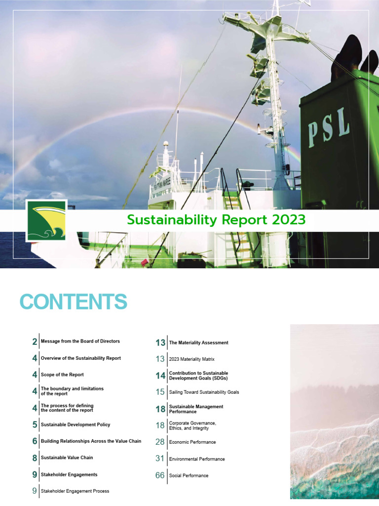 Sustainability Report 2023 E | PDF | Sustainability | Cargo