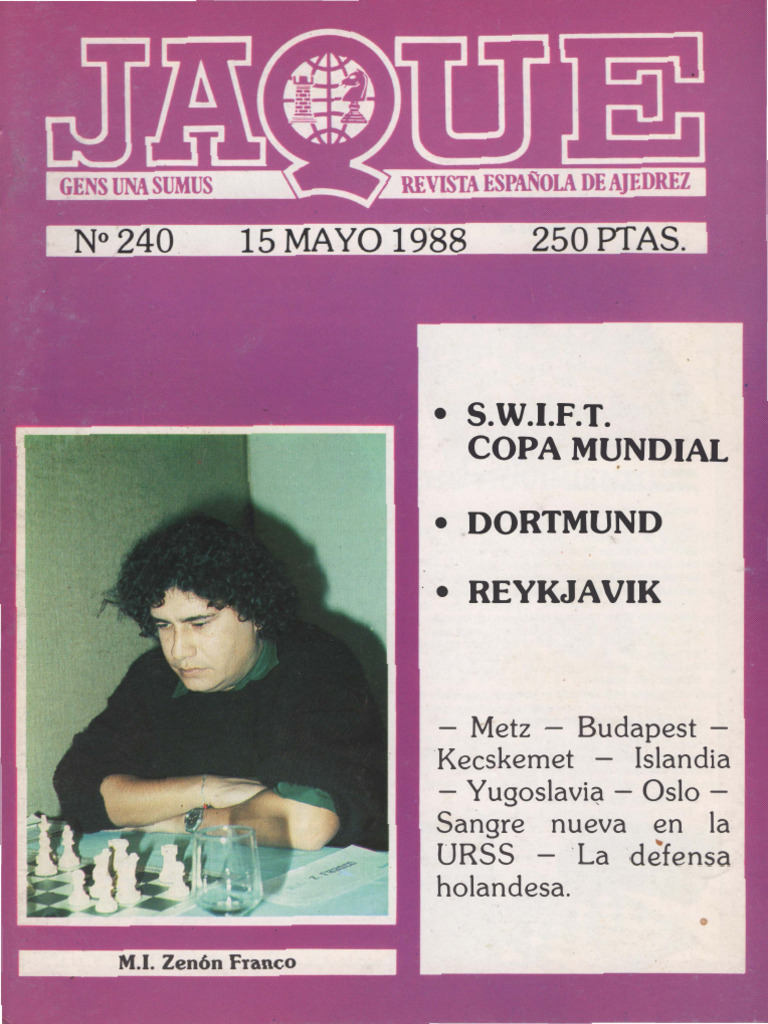Jaque #240 | PDF | Ajedrez | Tecnología de información y comunicaciones