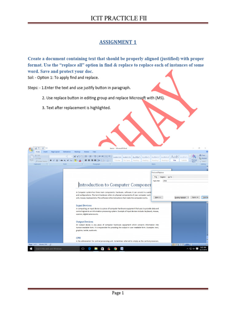Practical File | PDF | Microsoft Word | Software