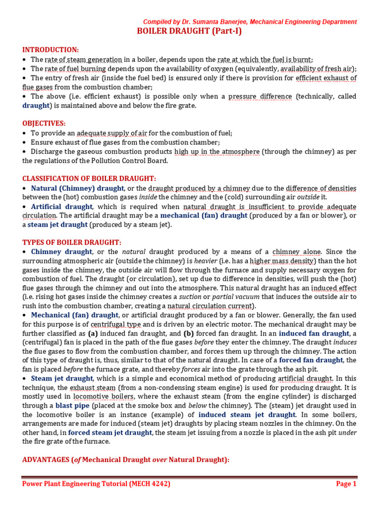 Understanding Boiler Draught Types | PDF | Boiler | Chimney