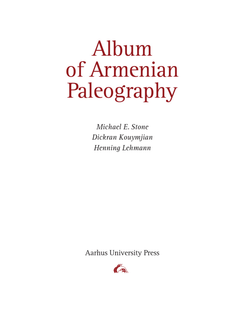 Kouymjian2002 Armenian Paleography | PDF | Palaeography | Manuscript