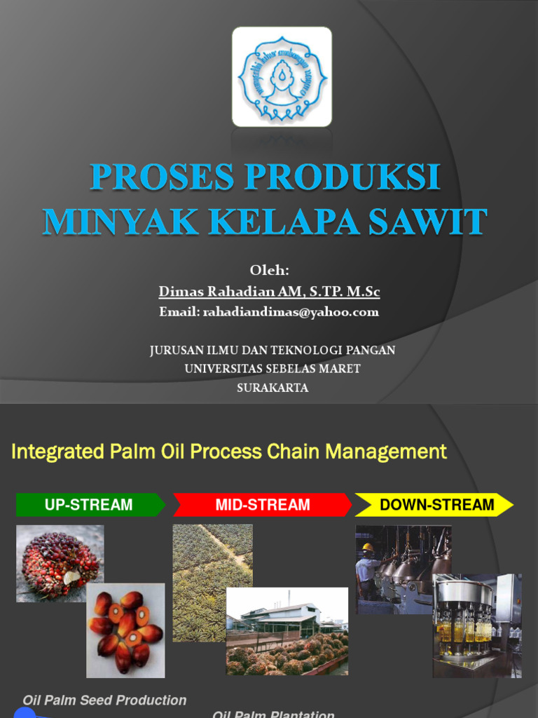 Proses Produksi Minyak Kelapa Sawit | PDF