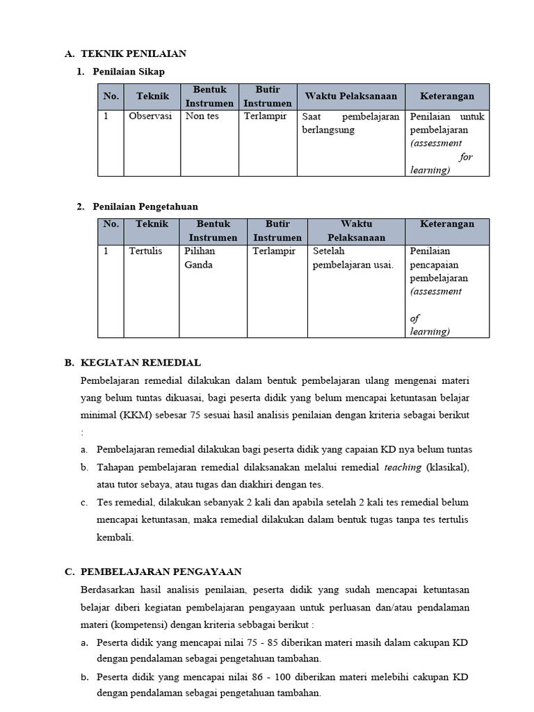Rubrik Penilaian PBL 2 | PDF