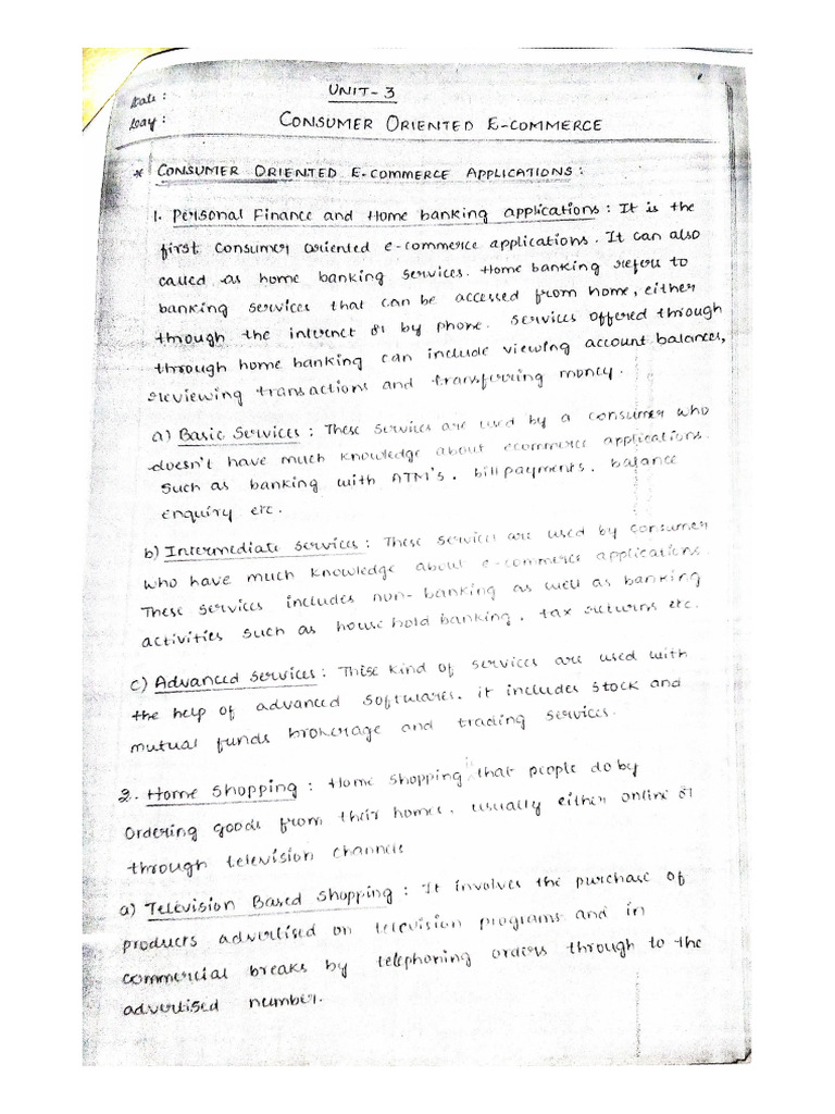 Unit-3.. E-Commerce | PDF
