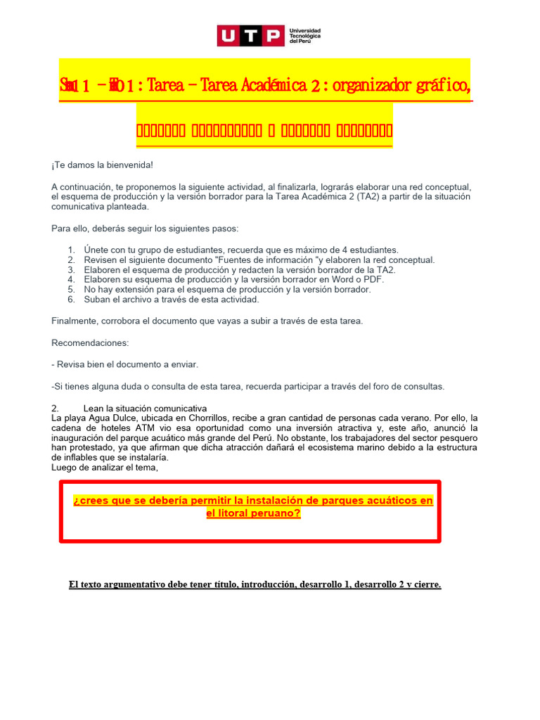 ? Semana 11 - Tema 01 Tarea - Tarea Académica 2 Organizador Gráfico, Esquema Producción y ...